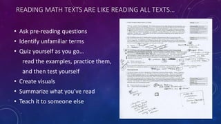 Reading math | PPTX