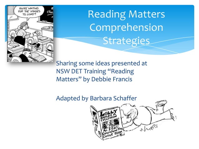 Reading matters presentation latest version1 | PPTX | Educational ...