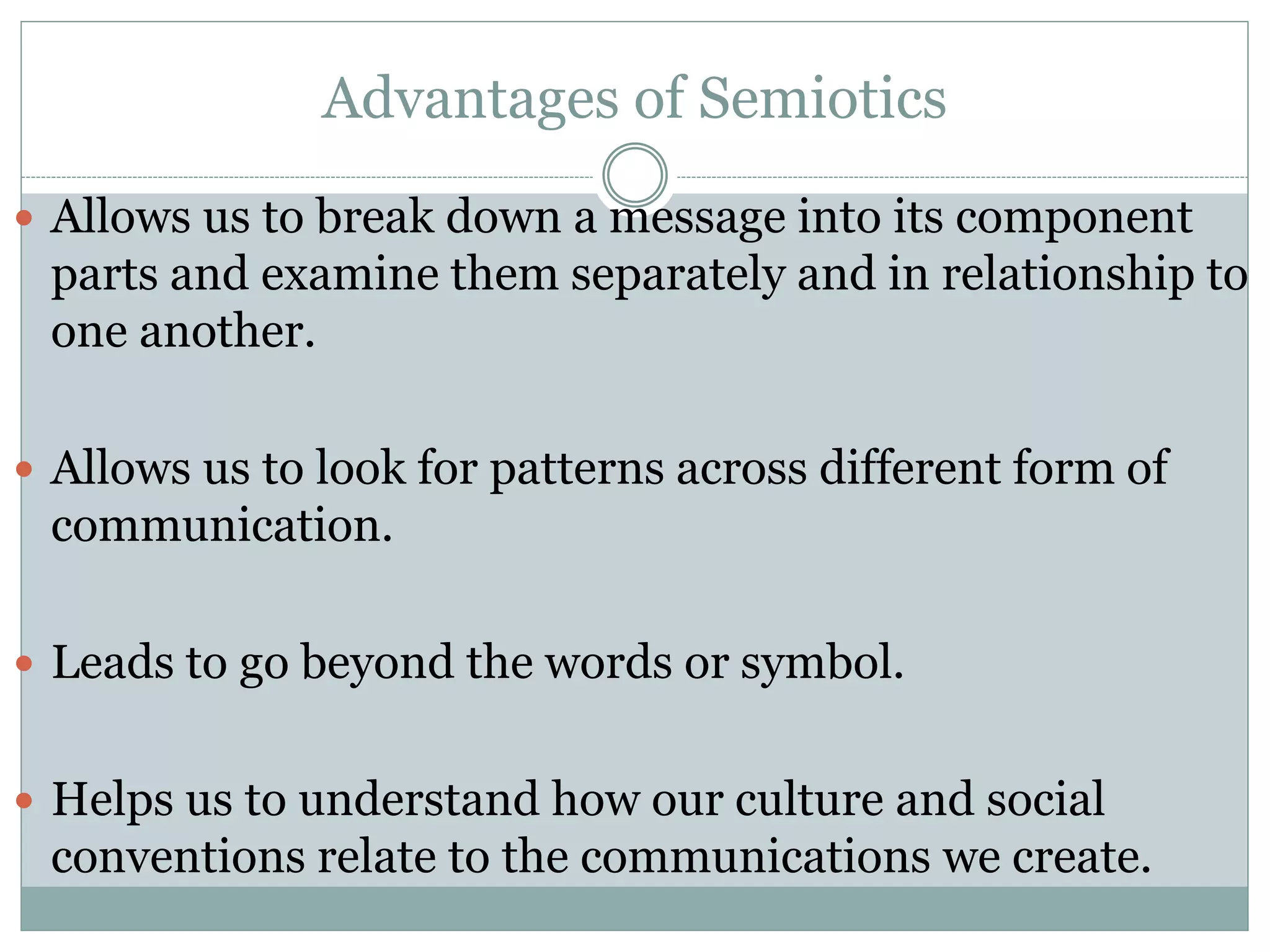 Reading media through sign, signifier and signified | PPTX