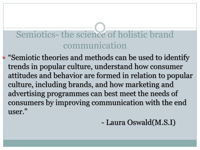 Reading media through sign, signifier and signified | PPTX