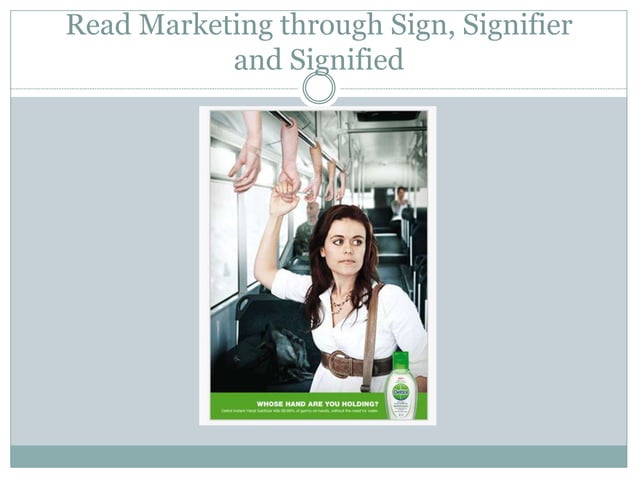Reading media through sign, signifier and signified | PPTX
