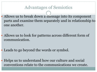 Reading media through sign, signifier and signified | PPTX