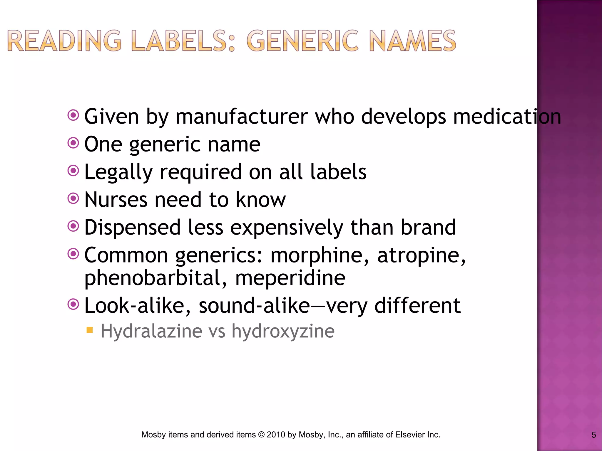 Reading Medication Labels | PPT