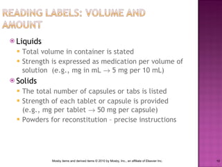 Reading Medication Labels | PPT