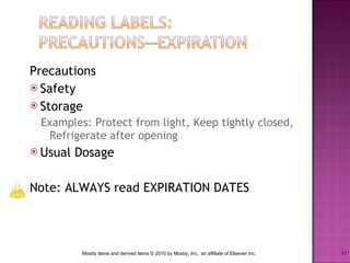 Reading Medication Labels | PPT
