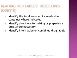 Reading Medication Labels | PPT