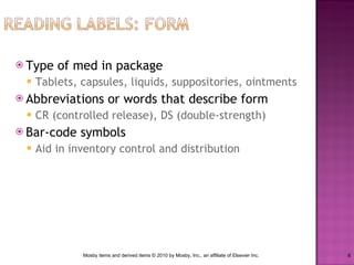 Reading Medication Labels | PPT