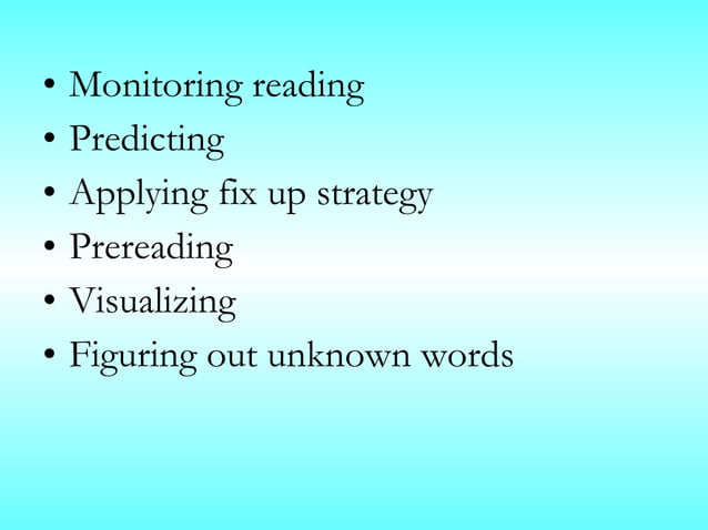 Reading metacognition | PPT