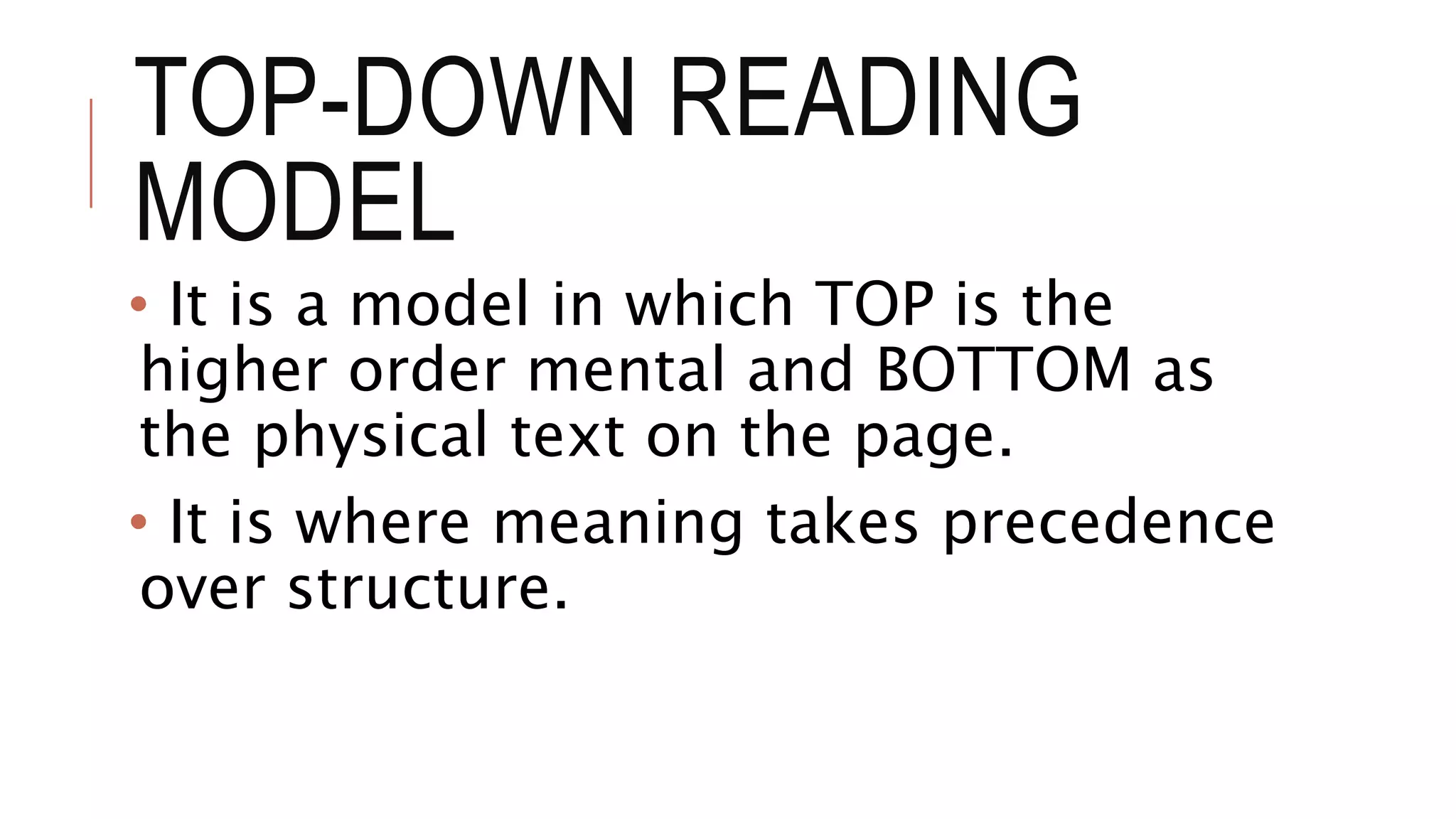 Reading models dev. read | PPT