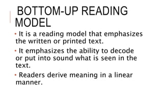 Reading models dev. read | PPT