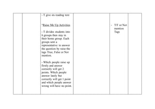 Reading Lesson Plan | PPT