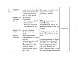 Reading Lesson Plan | PPT