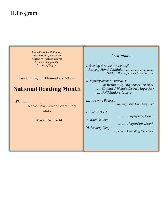 Reading month