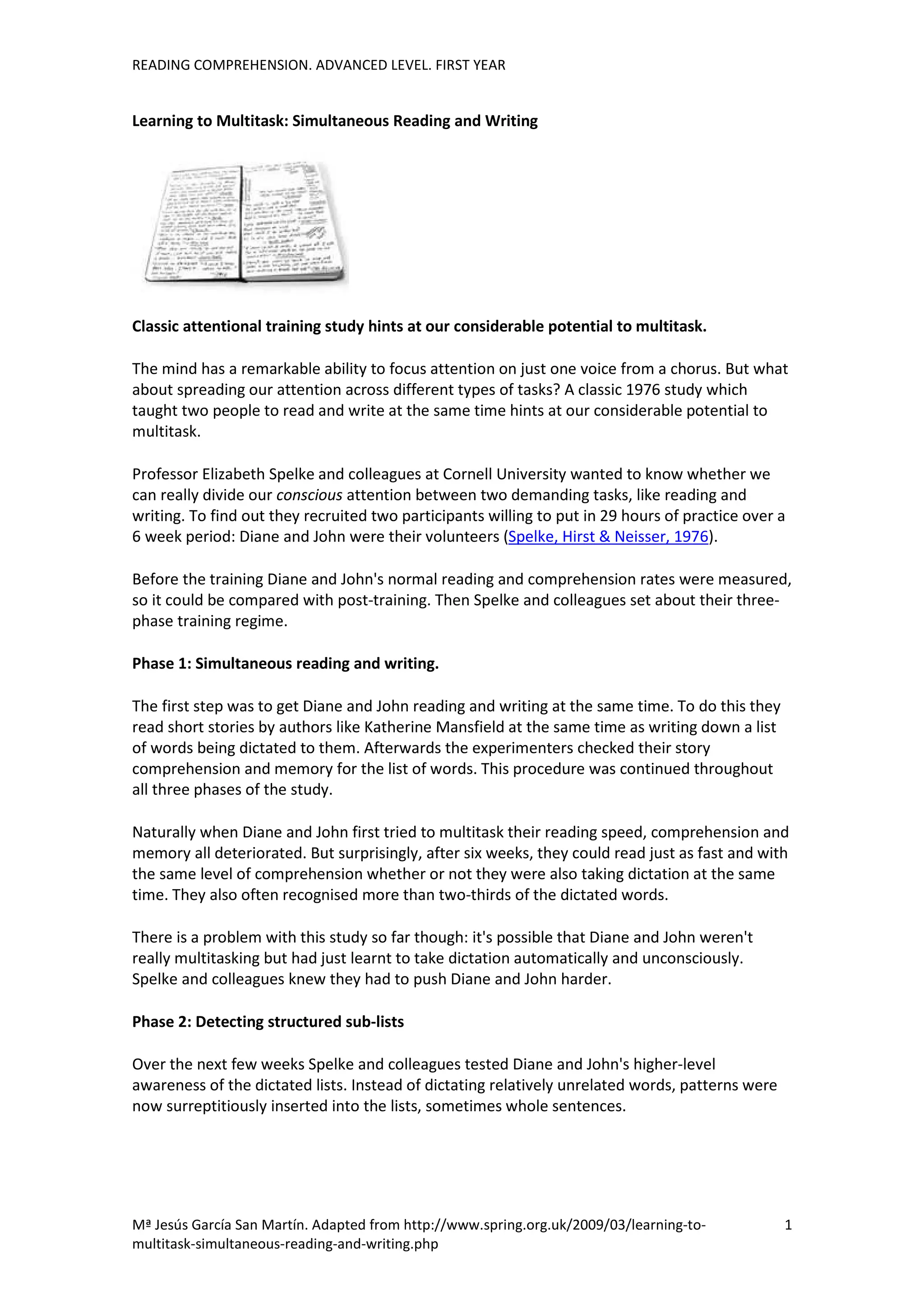 Learning to Multitask: Simultaneous Reading and Writing | PDF