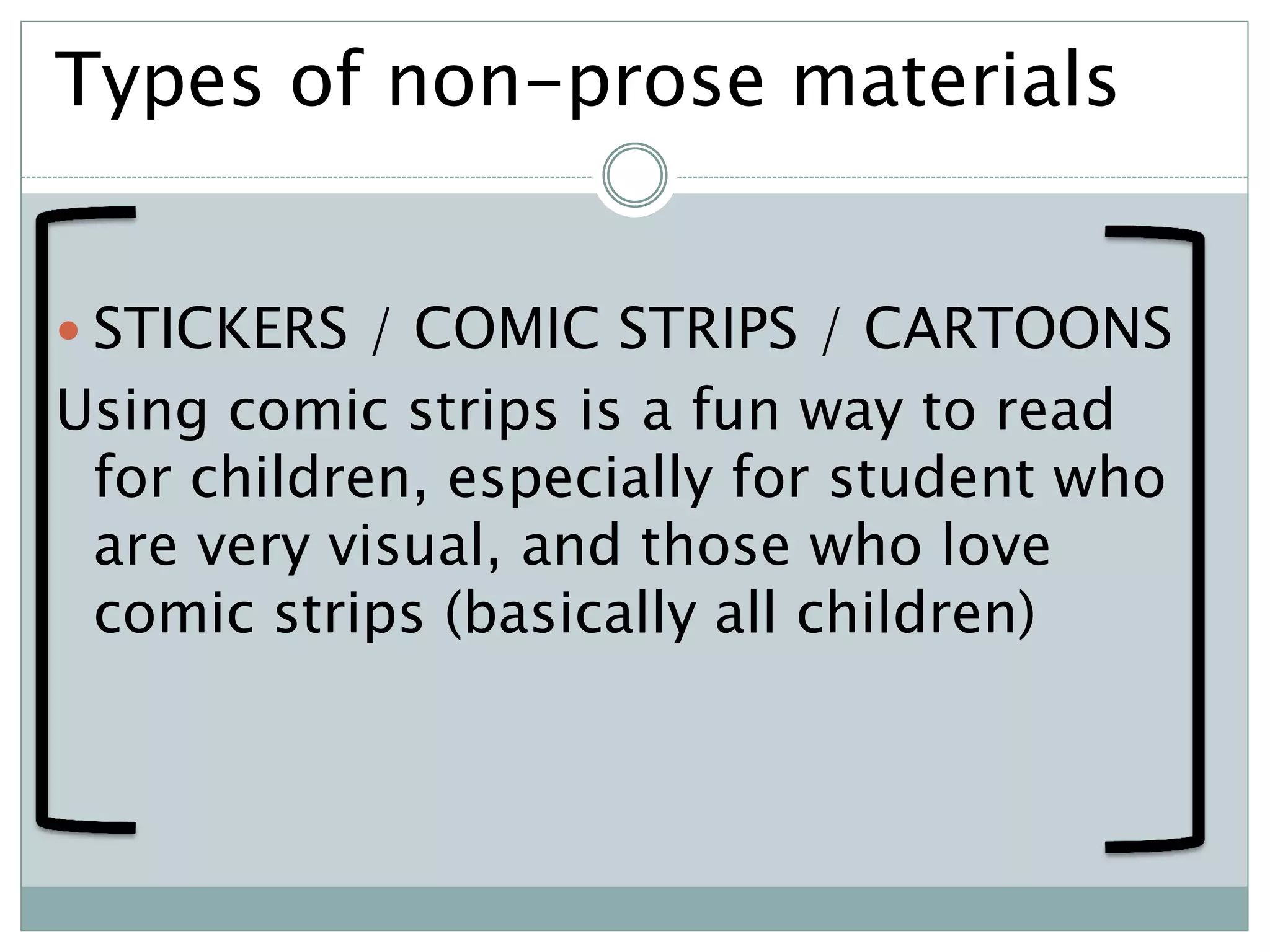 Reading non prose texts | PDF