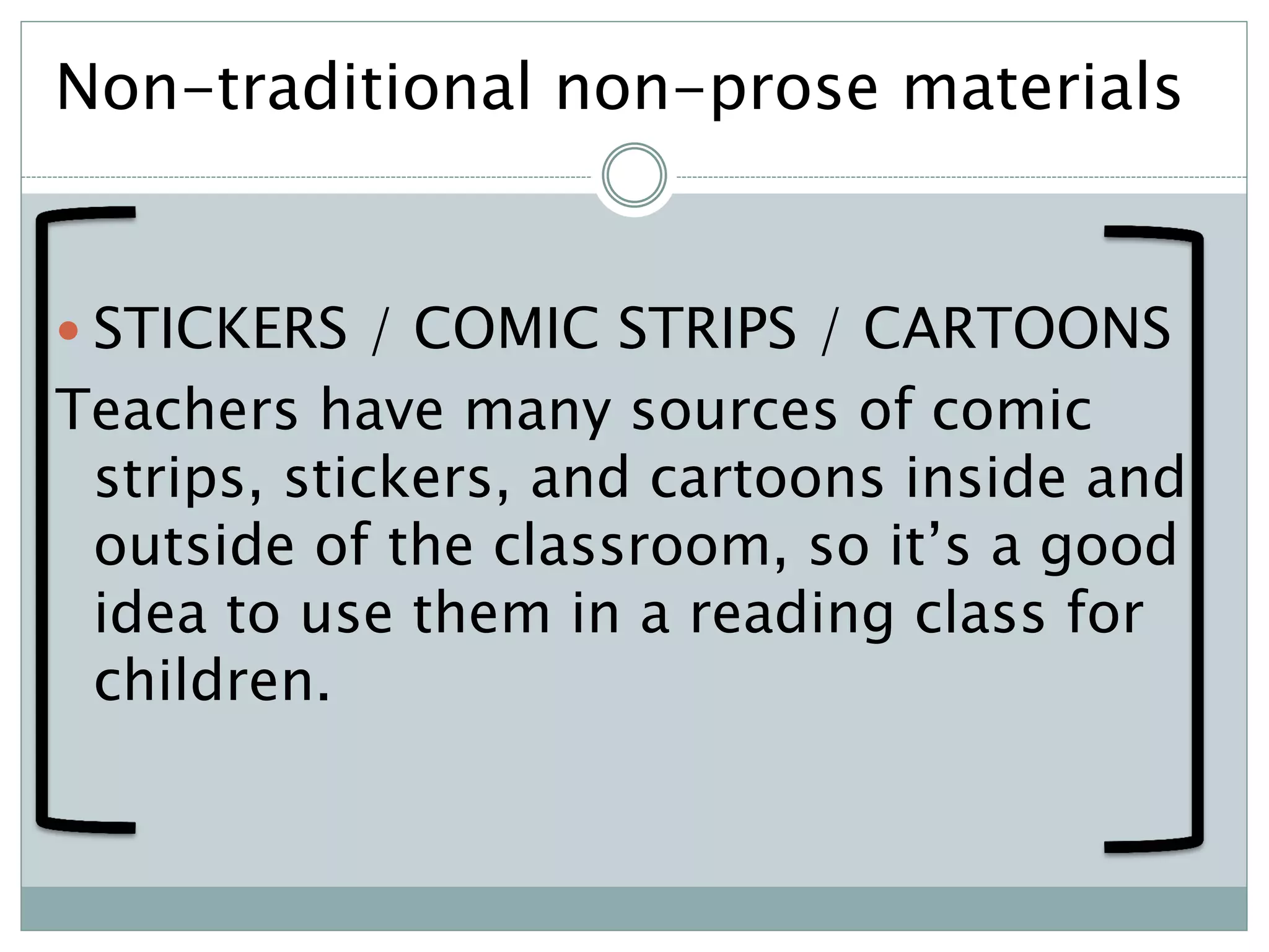 Reading non prose texts | PDF