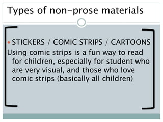 Reading non prose texts | PDF