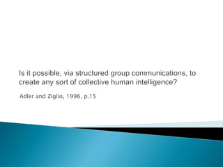 The Delphi Method and its Contribution to Decision-Making | PPTX