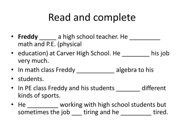 Reading occupation web based lesson | PDF