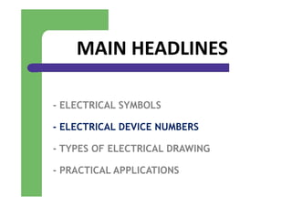 Reading of electrical drawing | PDF