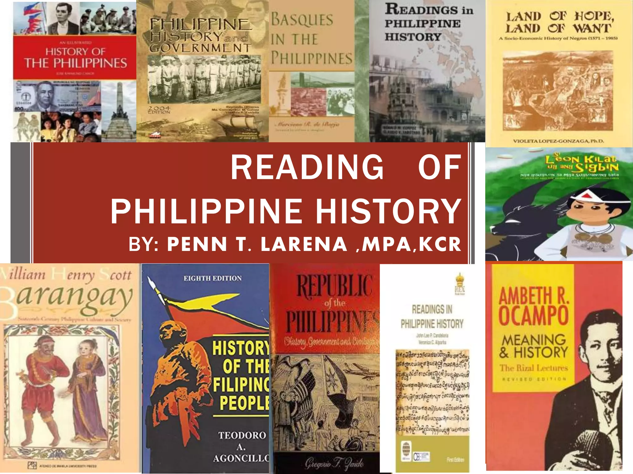 Introduction to Reading in Philippine History | PPTX