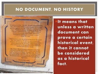 Introduction to Reading in Philippine History | PPTX