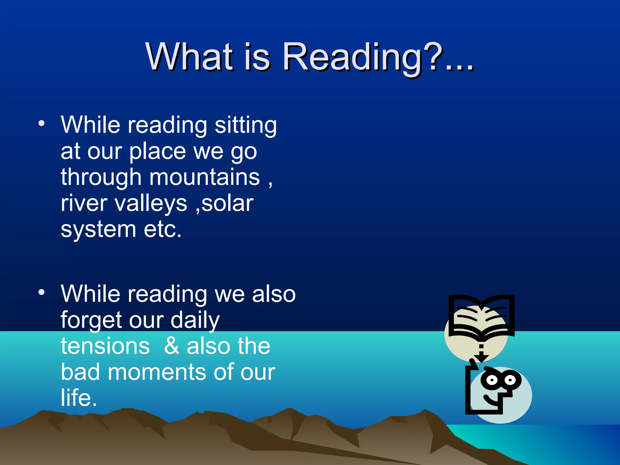 Reading opens the door to the world of knowledge | PPT