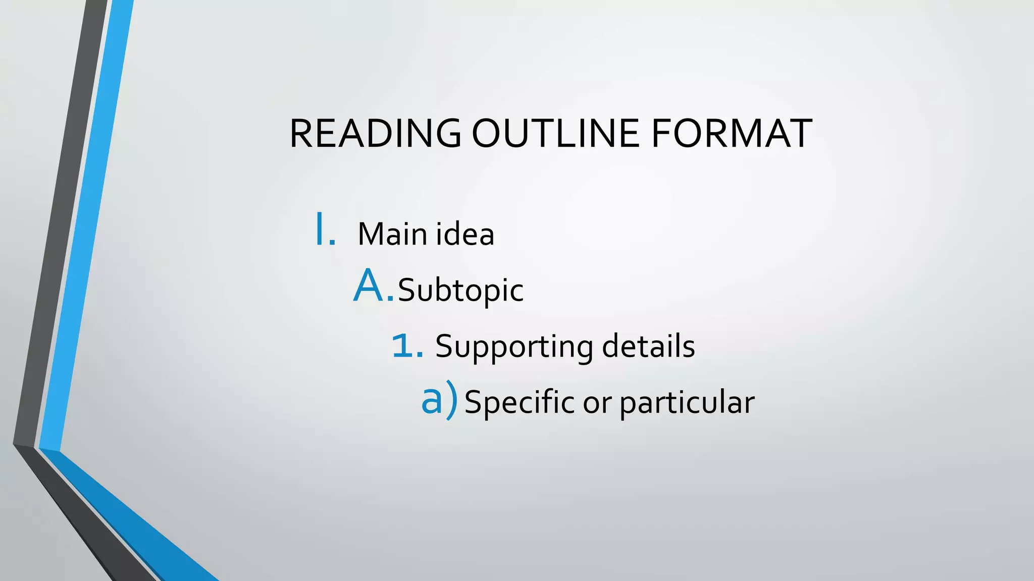Reading Outline | PPTX