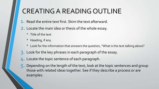Reading Outline | PPTX