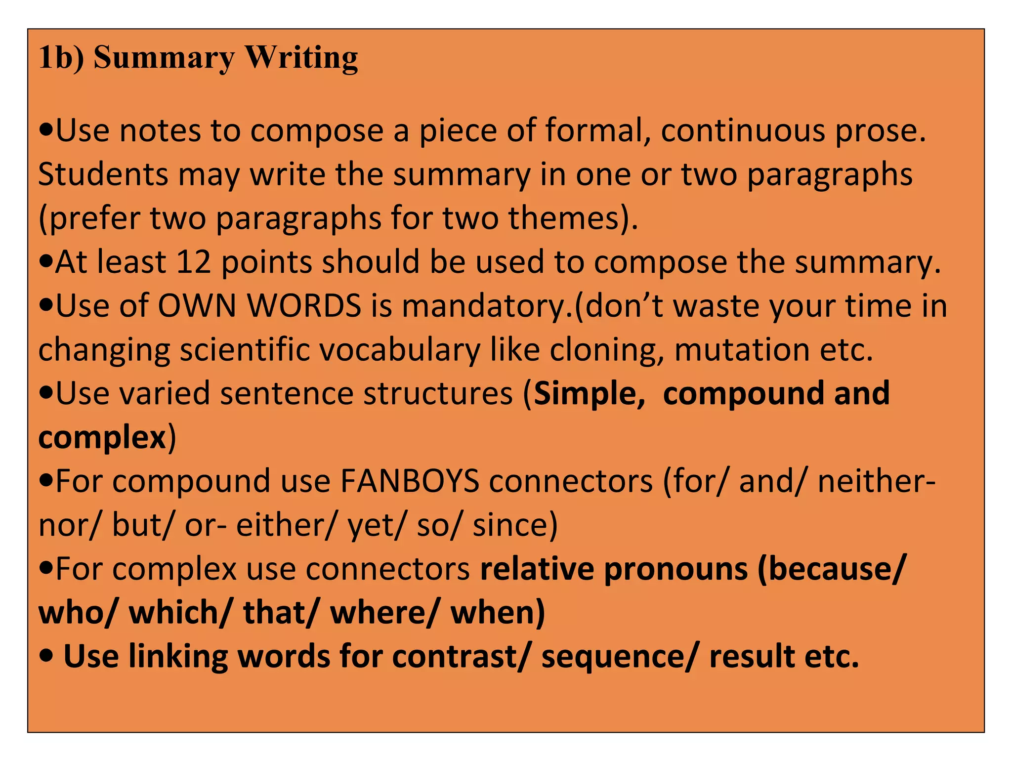 GCE O Level Reading paper revised | PPT