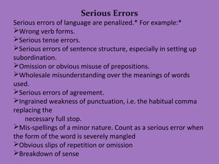 GCE O Level Reading paper revised | PPT