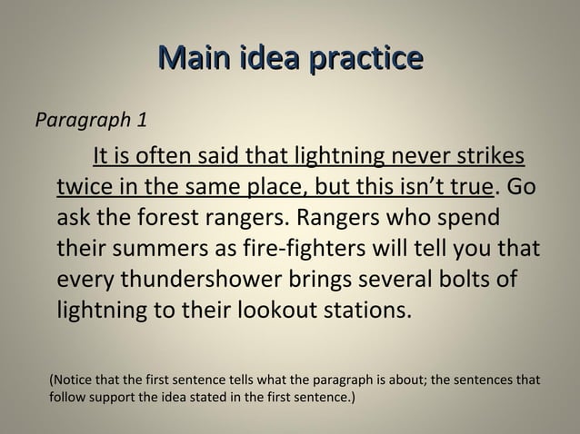 Reading part 3 main ideas(1) | PPT