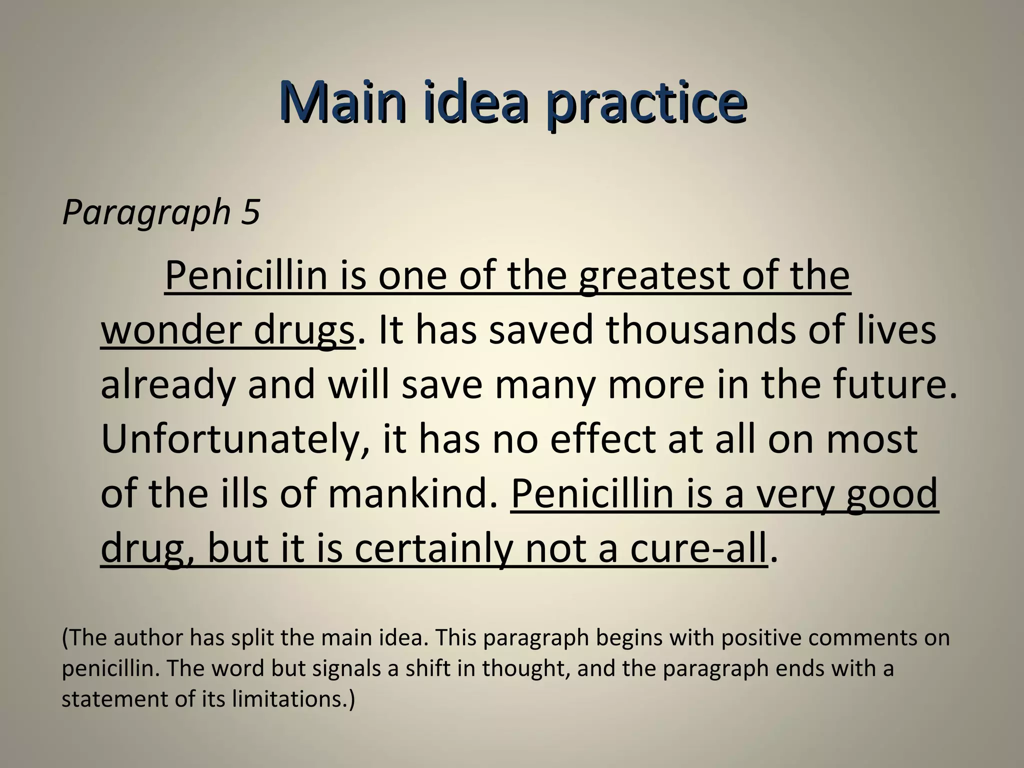 Reading part 3 main ideas(1) | PPT