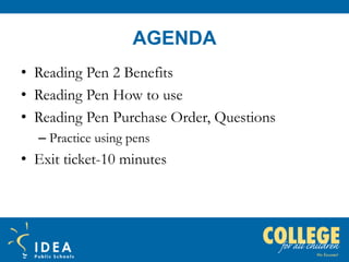 Reading pen 2 | PPTX