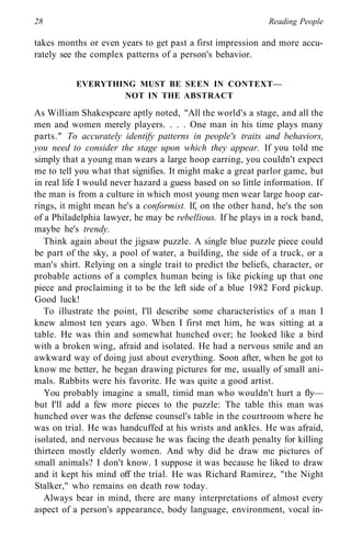 Reading people how to understand people and predict their behavior ...