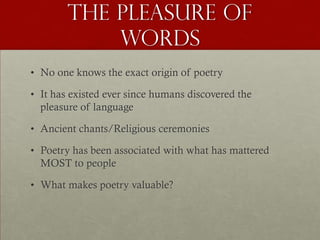 Reading Poetry, Responsibly & Responsively | PPTX