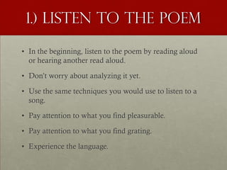 Reading Poetry, Responsibly & Responsively | PPTX