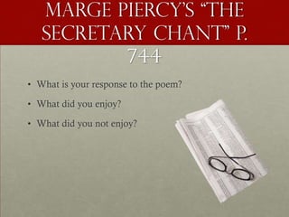 Reading Poetry, Responsibly & Responsively | PPTX