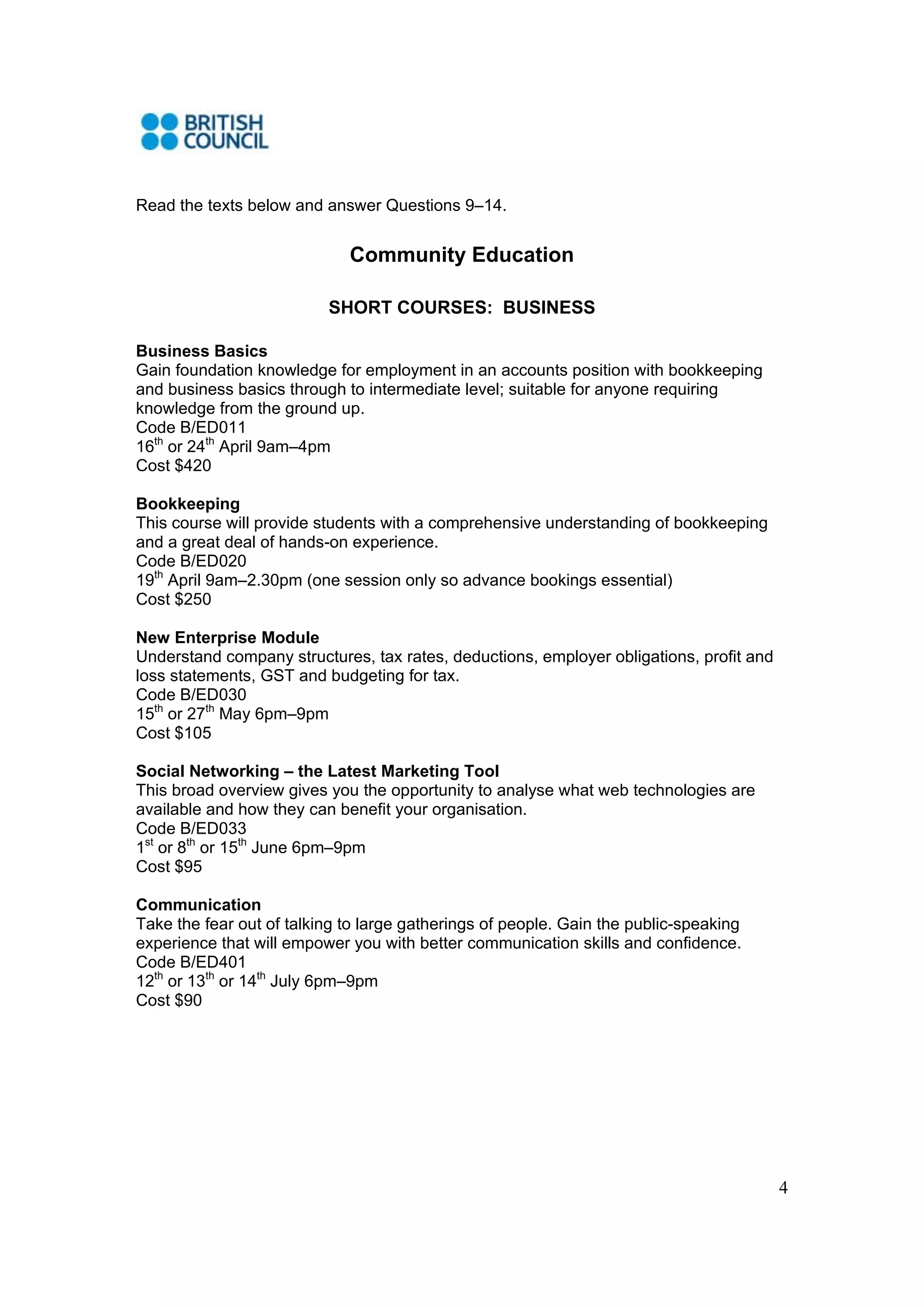 Reading practice_GT_questions | PDF | Resume Writing and Advice | Job ...