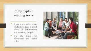 Reading principles | PPTX | Homework and Study | Education