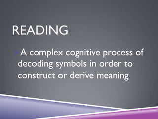 Reading Process | PDF