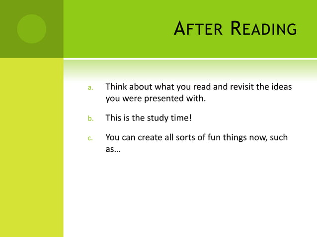 Reading process and_summary | PPT