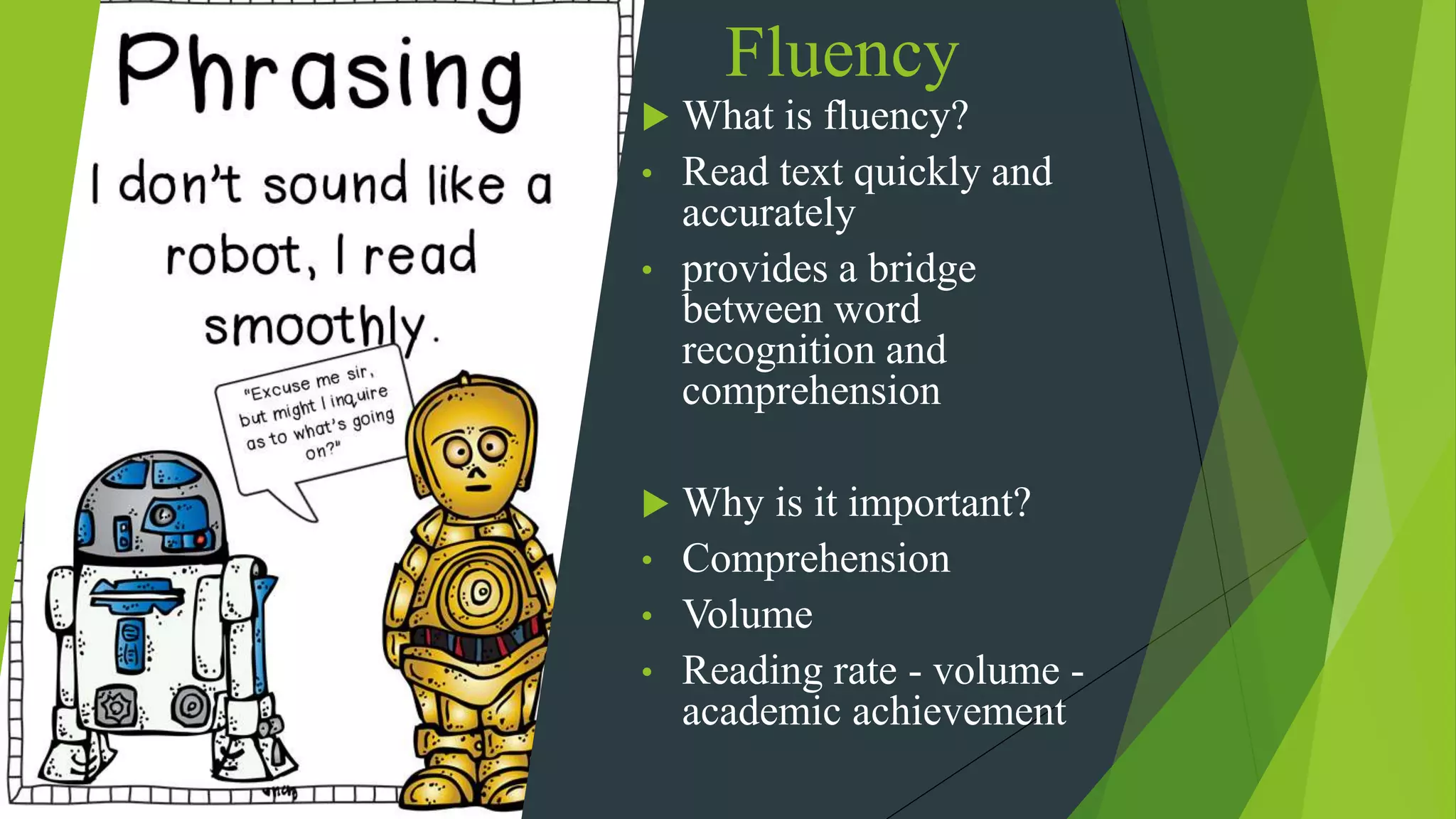EDUC 551 Developing Reading Fluency | PPTX