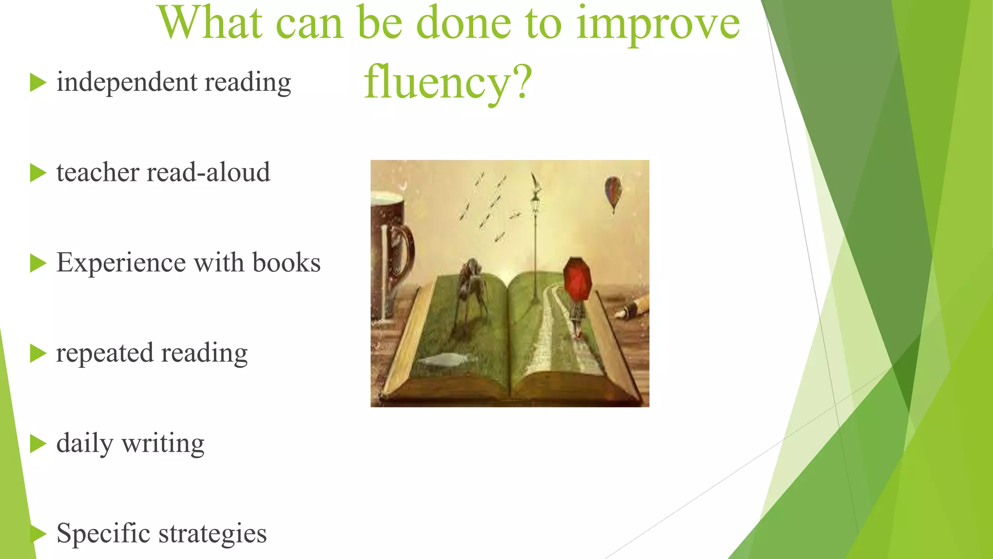 EDUC 551 Developing Reading Fluency | PPT