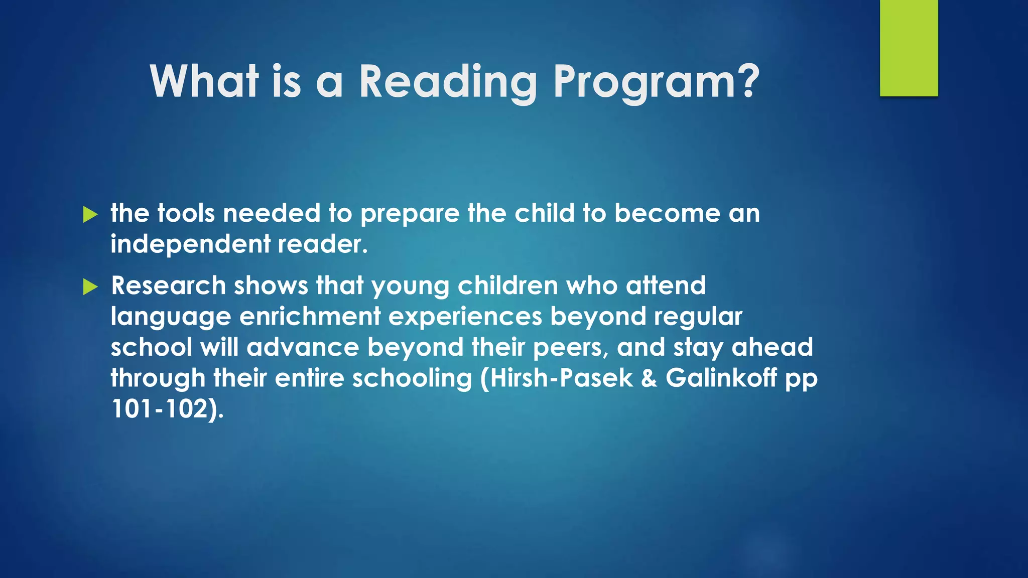 Reading program | PPTX