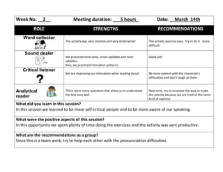 Reading project rubrics | PPT