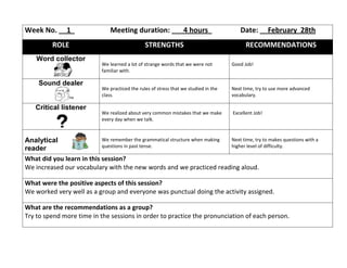 Reading project rubrics | PDF