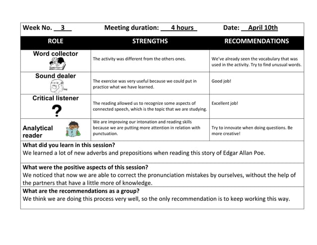 Reading project rubrics | PDF