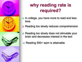 Reading rate | PPTX