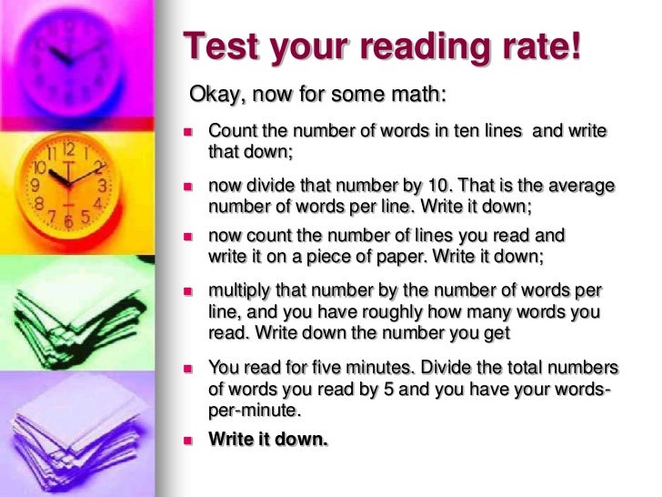 Reading Rate reading-rate